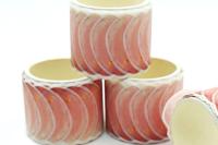 China Gift Box Wrapping 35mm Pink Flower Diy Stickers With Tape for sale