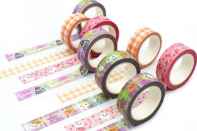 China Decoration Printable Single Sided Masking Washi Tape for sale