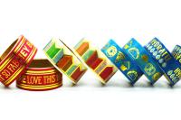China Custom Printed 15mm*10m Gold Foil Decorative Washi Tape for sale