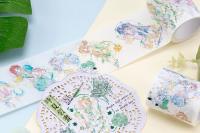China Reusable Anime Characters 55mm Foil Wide Washi Tape for sale