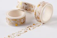 China Oil Proof CMYK Foil Washi Tape For Lipstick Packaging for sale