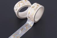 China Oil Proof CMYK Foil Washi Tape For Lipstick Packaging for sale