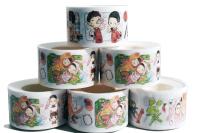 China Tearable 65g CMYK Decorative Masking Washi Tape for sale