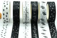China Black White 65g Masking Washi Tape For Beautification for sale