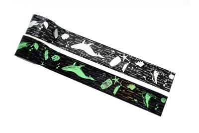 China Night Glow Masking  Washi Tape In Dark CMYK Laser printing Decoration Indicator for sale