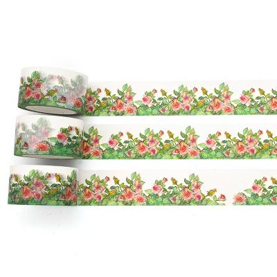 China Waterproof DIY Planner Color Printed Japanese Washi Tape for sale