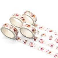 China No Residue Printed Japanese Washi Paper Tape For Stationery for sale