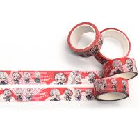 China No Residue Printed Japanese Washi Paper Tape For Stationery for sale