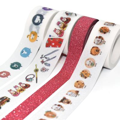 China Waterproof Glitter Japanese Washi Masking Tape for sale