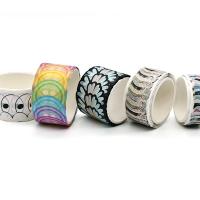 China No Residue Writable CMYK Printed Die Cut Washi Tape for sale