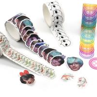 China No Residue Writable CMYK Printed Die Cut Washi Tape for sale