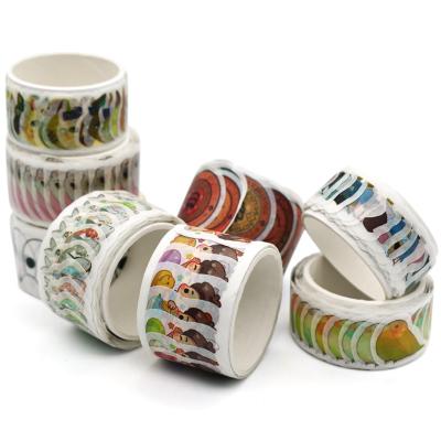 China DIY Masking Tape Custom Printed Design Own Die Cut Stickers Washi Tape for sale