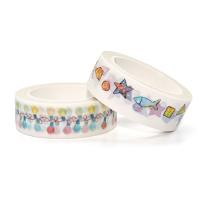 China Beautiful Cute Kawaii  Japanese Washi Tape Custom Printed Masking Tape For Child for sale