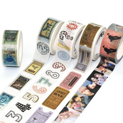 China Colorful Washi Paper Tape Wholesale DIY Self Adhevise Masking Paper Tape for sale