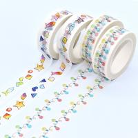 China Colorful Washi Paper Tape Wholesale DIY Self Adhevise Masking Paper Tape for sale