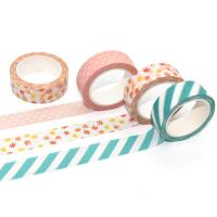 China Colorful Writable Decorative Chinese DIY Design Your Own Adhesive Paper Washi Tape for sale