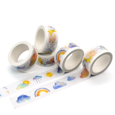 China Custom Colored Pink Masking Tape Kawaii Decorative Sticky Tape For Children for sale