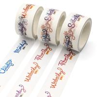 China Custom Colored Pink Masking Tape Kawaii Decorative Sticky Tape For Children for sale