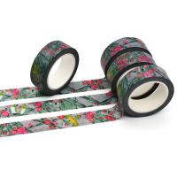 China Kawaii Custom Printed Washi Tape Wholesale Japanese Paper Adhesive Washi Tape for sale