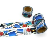 China Kawaii Custom Printed Washi Tape Wholesale Japanese Paper Adhesive Washi Tape for sale