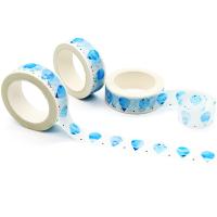 China No Fading CMYK Kawaii Washi Paper Masking Tape Width 18mm for sale