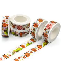 China No Fading CMYK Kawaii Washi Paper Masking Tape Width 18mm for sale