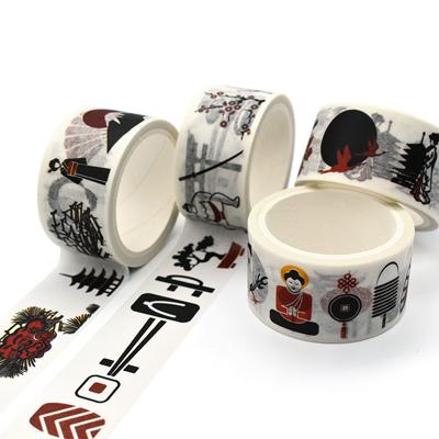 China SVHC Width 12mm Impermeable Japanese Washi Paper Tape for sale