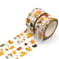 China Colored Gold Foil Sticky Washi Tape Waterproof For Memory Album Decor for sale