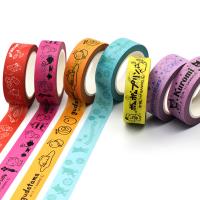 China Colored Gold Foil Sticky Washi Tape Waterproof For Memory Album Decor for sale