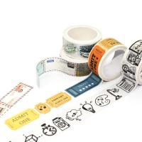 China Writable Water Activated Adhesive DIY Masking Washi Tape for sale
