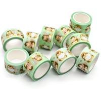 China Kawaii Water Activated Adhesive Washi Tape Sets for sale