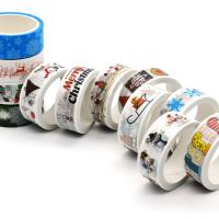 China Kawaii Water Activated Adhesive Washi Tape Sets for sale