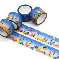 China Kawaii Water Activated Adhesive Washi Tape Sets for sale