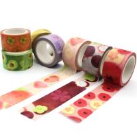 China No Color Fading Tearable Adhesive Skinny Washi Tape for sale