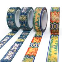 China No Color Fading Tearable Adhesive Skinny Washi Tape for sale