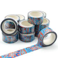 China No Color Fading Tearable Adhesive Skinny Washi Tape for sale
