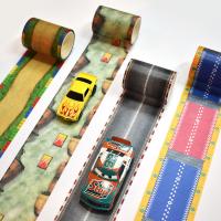 China UV Resistant Adhesive Rainbow Washi Tape For Gift Box Packing for sale