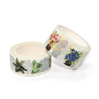 China Journal Planner Sample Card Washi Tapes Waterproof Washi Paper Masking Adhesive Tape for sale