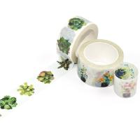 China Journal Planner Sample Card Washi Tapes Waterproof Washi Paper Masking Adhesive Tape for sale