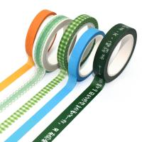 China Wholesale Colorful Printing Acrylic Tape Decorative Custom Washi Tape Suppliers for sale