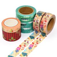 China Custom Printed Kawaii Washi Tape Wholesale Custom Make Decoration Washi Tape for sale