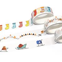 China Colorful DIY Scrapbook Japanese Washi Paper Custom Waterproof Masking Washi Tape for sale