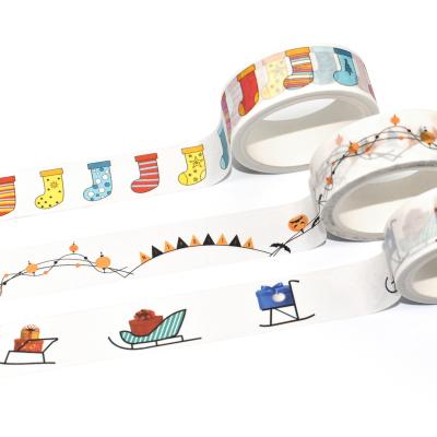 China Colorful DIY Scrapbook Japanese Washi Paper Custom Waterproof Masking Washi Tape for sale
