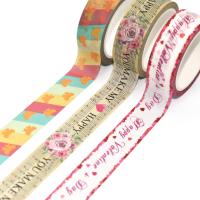China Custom Printed Washi Tape Japan Kawaii Pastel Washi Tape Set Wholesale for sale