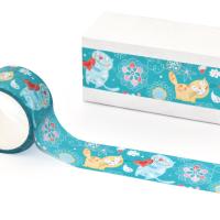 China Custom Printed Multi Color Washi Tape Decorative Adhesive Masking Washi Tape for sale