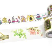 China Colorful Wholesale Custom Printed Washi Tape Holder Cute Animal Design Adhesive Tape for sale