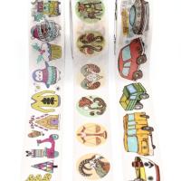 China Colorful Wholesale Custom Printed Washi Tape Holder Cute Animal Design Adhesive Tape for sale