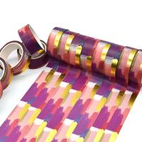 China DIY Craft Washi Tape Printing Machine Gold Foil Washi Tape Manufacturer for sale