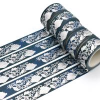 China Waterproof Custom Cheap Professional Printed Resistant Gold Foil Washi Paper Tape for sale