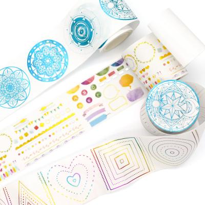 China Custom Cartoon Colored Washi Tape Printed Gold Foil Washi Tape Supplier for sale